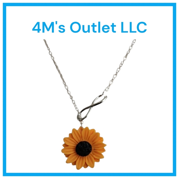 Source Unknown | Jewelry | Infinity Heart Sunflower Necklace Whimsical ...